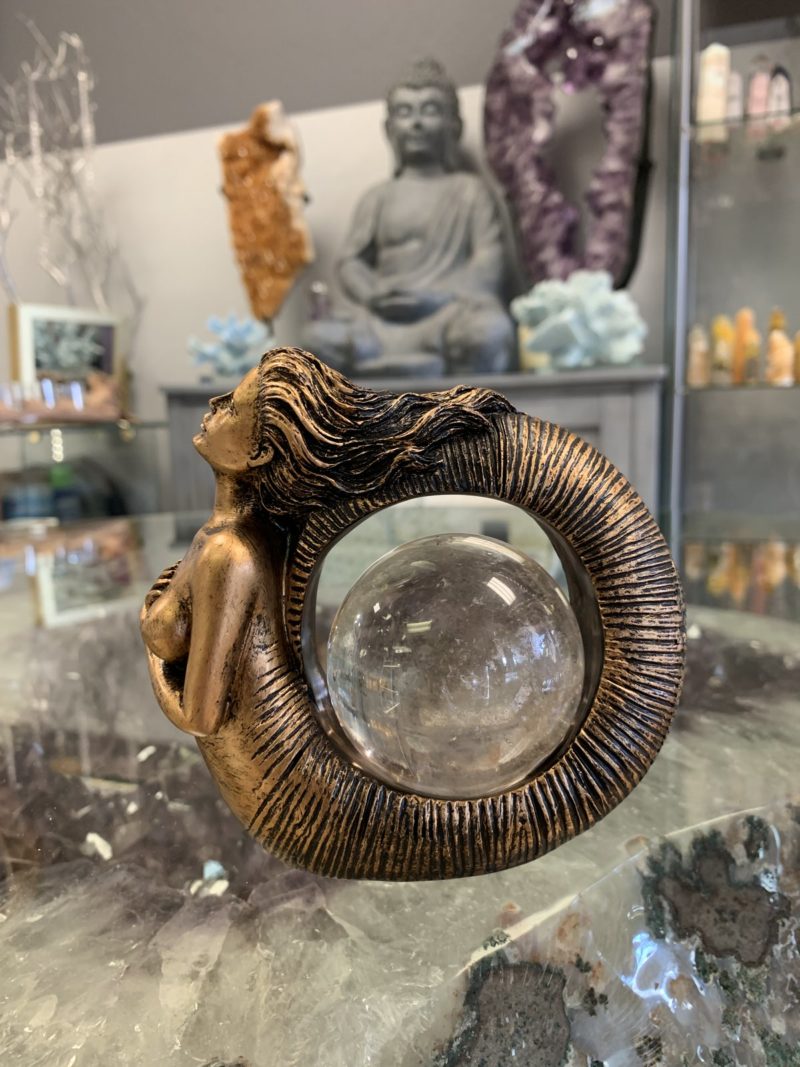 Mermaid Sphere Holder • The Secret Door Crystal Shops